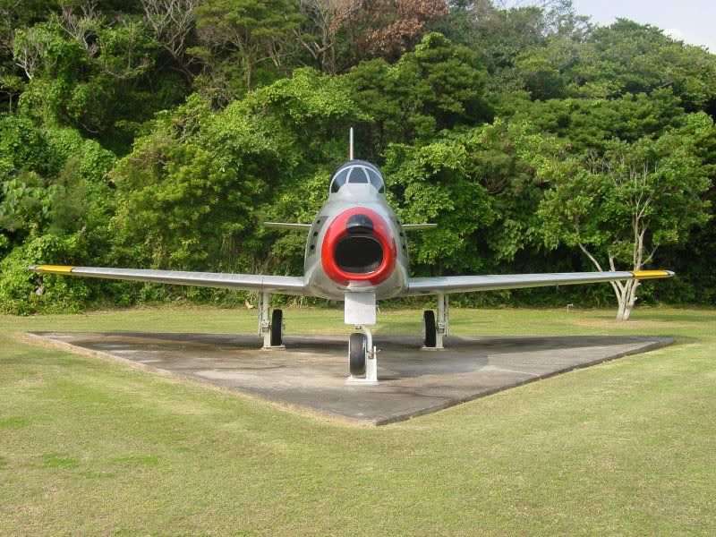 F-86 & F-4C static birds - Kadena AB, Okinawa - Small Scale Military Headquarters